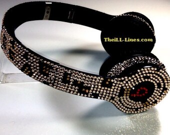Bedazzled headphones | Etsy
