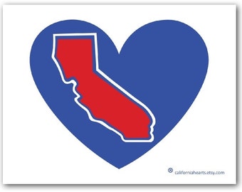 One Love Rainbow California Heart Decal by californiahearts