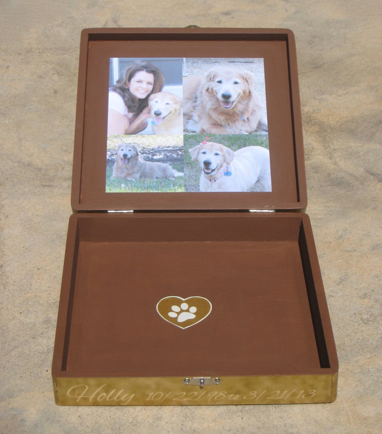 Pet Memorial Keepsake Box Personalized by DesignsByPictureThis