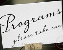 Popular items for wedding program sign on Etsy