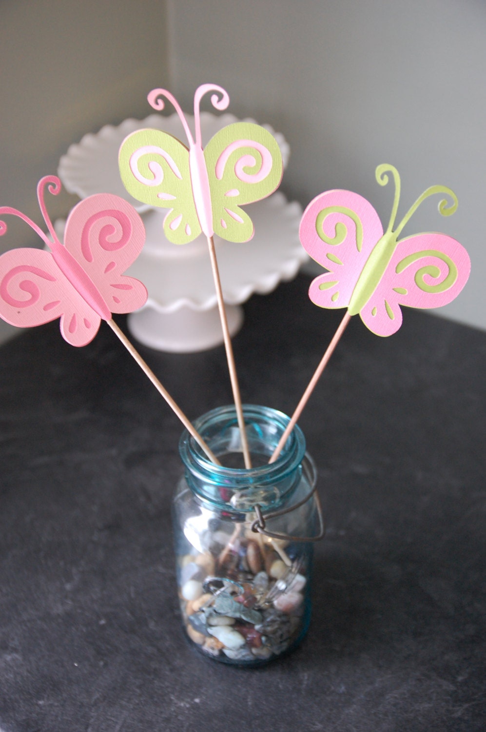 Butterfly Centerpieces 9 Pieces First Birthday by GiggleBees