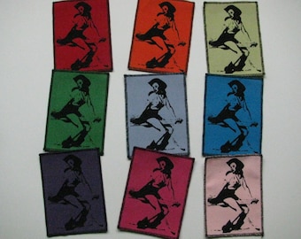 Pin up girl patch | Etsy