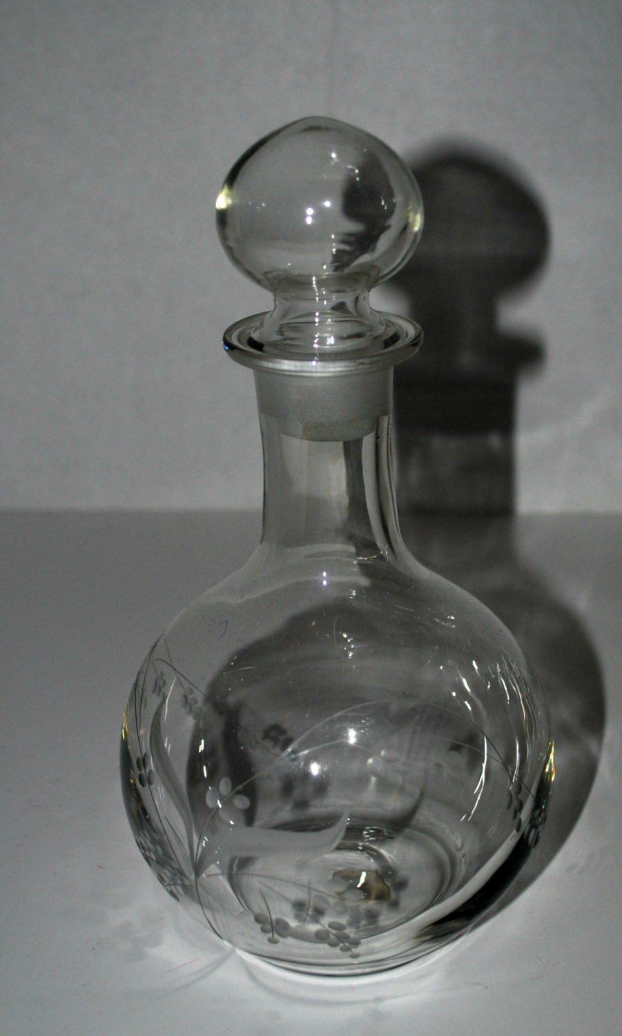 Rattenberg etched glass decanter barware sherry decanter – Haute Juice