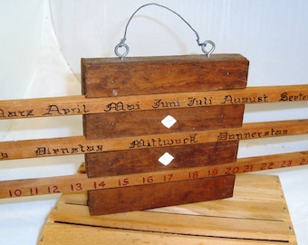 Popular items for wooden calendar on Etsy