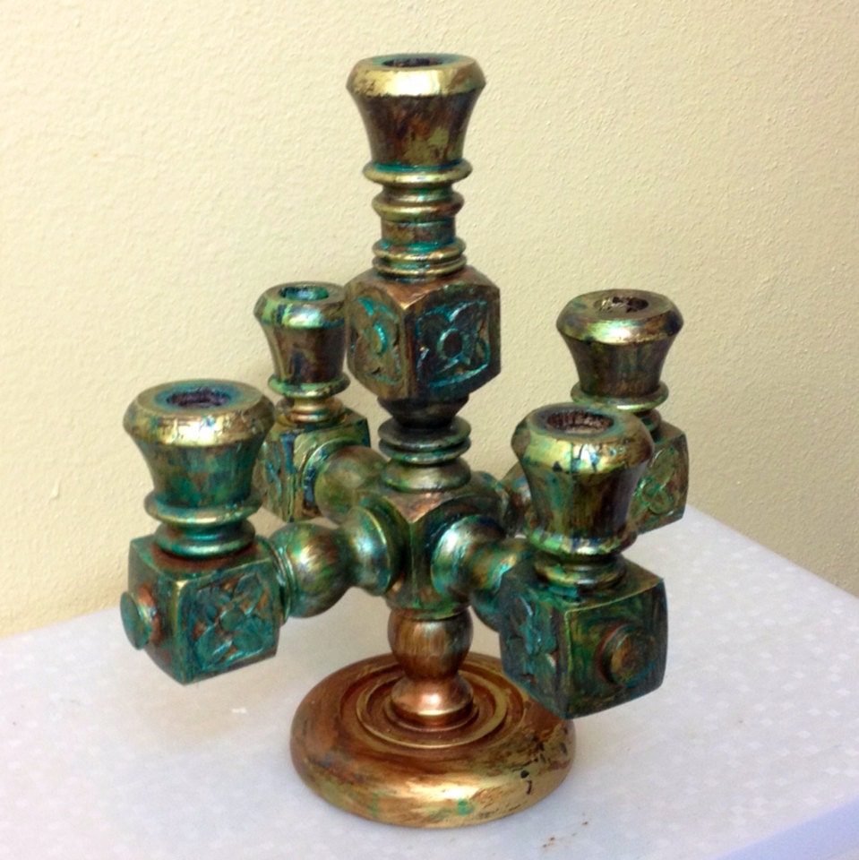 Reclaimed Wood Candelabra – Etoys2013
