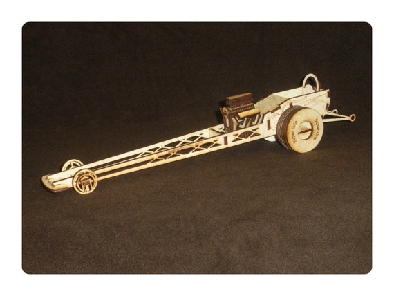 Dragster Wooden Design Art