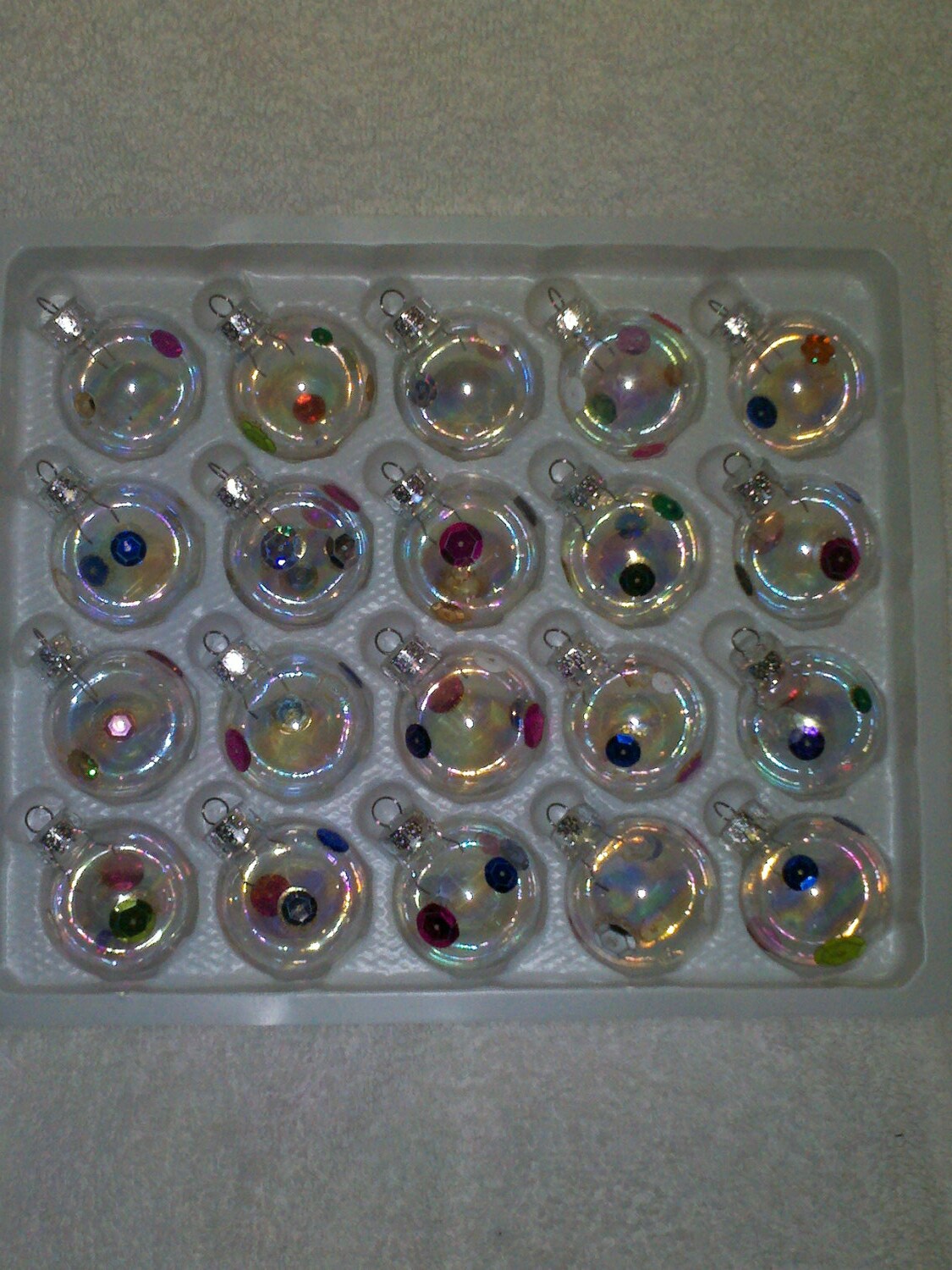 Miniature 20 pc. Glass Christmas Tree Ornaments by HeadArtWork