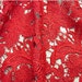 Red Crocheted Lace Fabric venise lace fabric by LaceFun on Etsy
