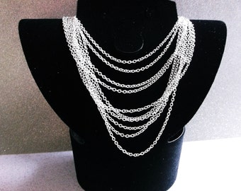 Solid Sterling Silver Necklace Chain 18 inch Silver Necklace