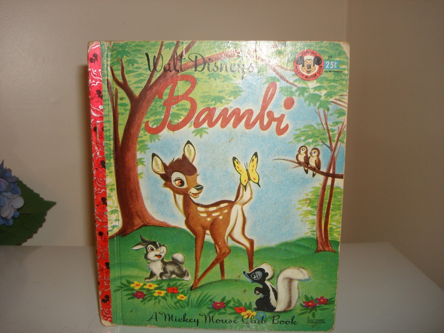 Vintage Walt Disney Bambi Children's Book