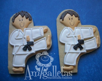 Karate cookies | Etsy