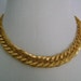 Vintage NAPIER Gorgeous Rich Shiny Metal Goldtone Textured