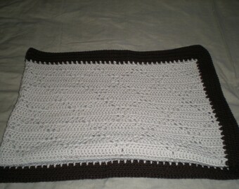 Items similar to Dark Brown Crocheted Throw/Chocolate Brown Throw/Brown ...