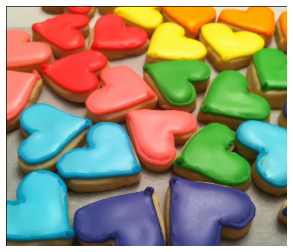 Mini Heart Cookies in Jar by AlliesSweetTooth on Etsy