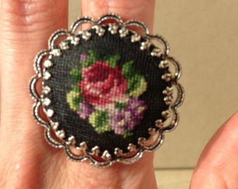 Popular items for embroidered ring on Etsy