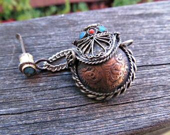 Copper coin pendant | Etsy