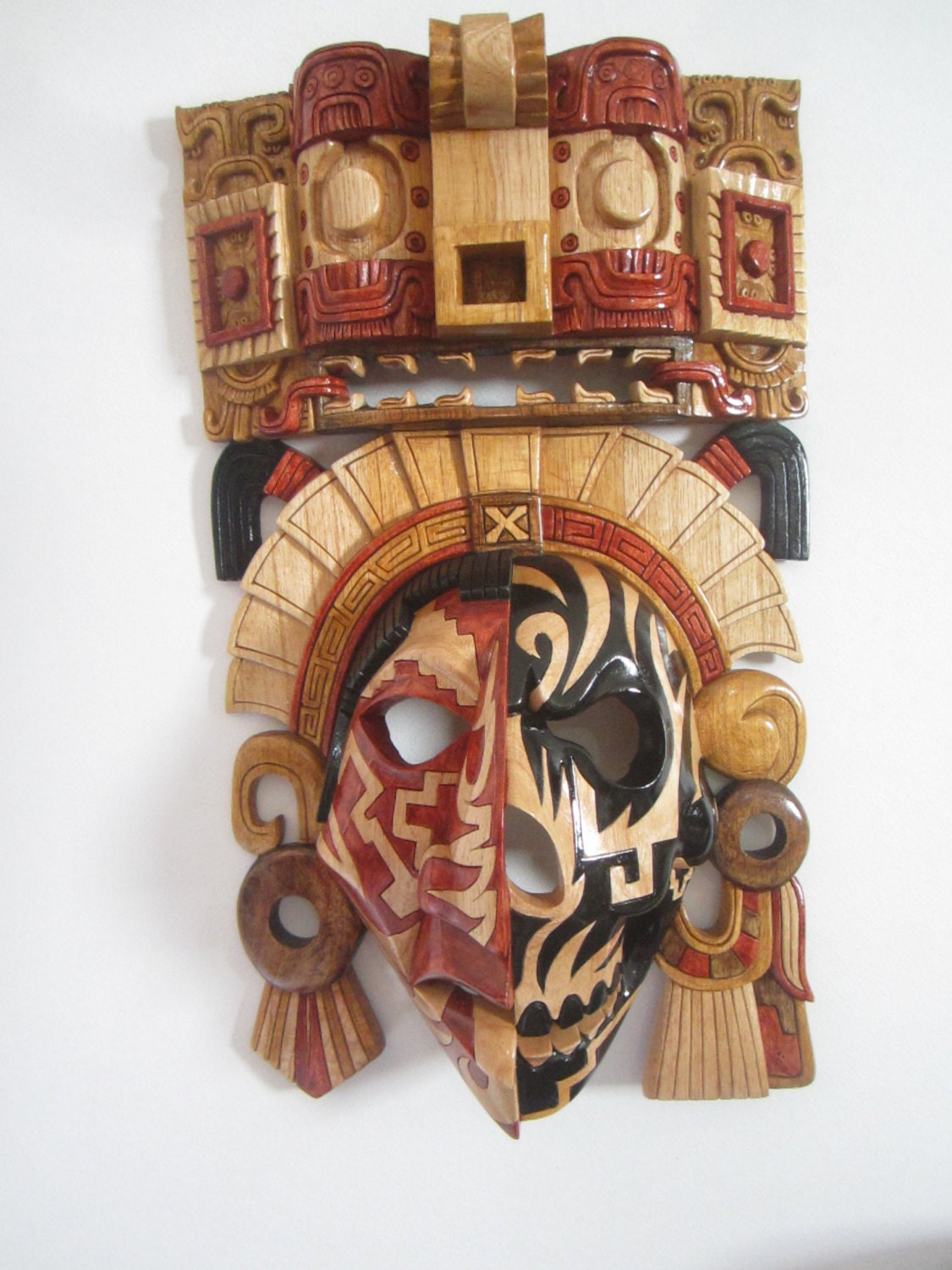 Made To Order Large Chaac Mask Rain God Mayan by TheFantasticAztec