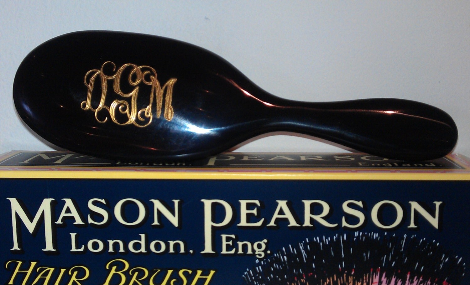 Custom Engraved Monogrammed Hair Brush by elainesengravings