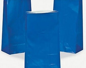 Popular items for blue paper bags on Etsy