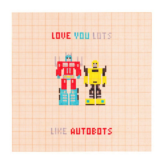 Items similar to Love You Lots Like Autobots - Transformers - Love ...