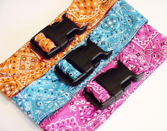 Dog Cooling Collar Fabric Neck Cooler Band Collar with Buckle