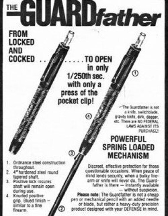 GUARDFATHER Spike/Ice Pick Pen/Knife Self Defense