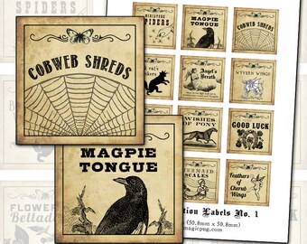 Alice in Wonderland Patent Medicine or Potion Label bottle