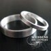 Set Recycled Silver Wedding Rings Simple and Matte by VKecojewelry