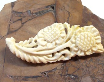 Popular items for faux ivory brooch on Etsy