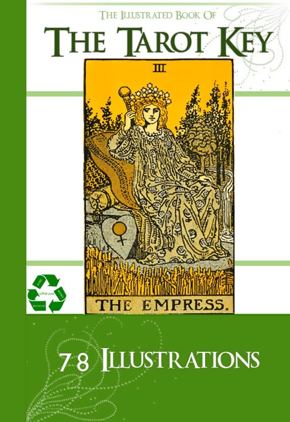 THE TAROT KEY Rare illustrated Book 78 Colored illustrations