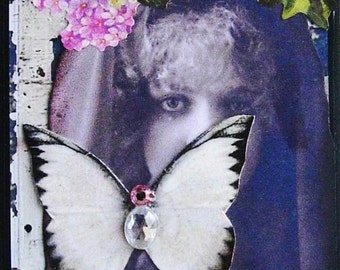 TENDER GRIEVING altered collage art grief loss survivor