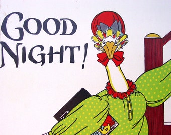 Good Night, 1930s Period Ephemera - Cherished Nursery Book Illustration ...
