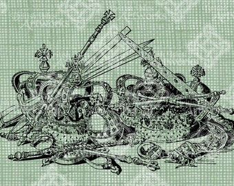 Digital Download Crown English Royalty King Queen Royal