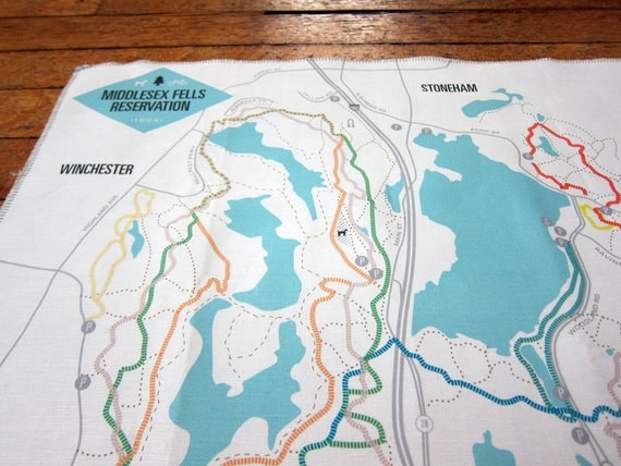 Middlesex Fells Reservation Fabric Trail Map