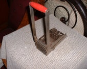 Items similar to Vintage french fry potato cutter Red Wood Handle on Etsy