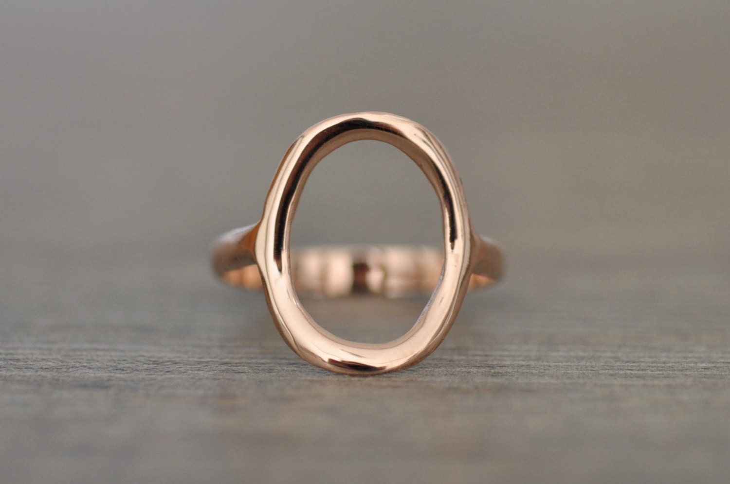 Gold Circle Ring in 14 Karat Gold Yellow White or by PorterGulch