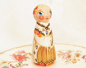 St Elizabeth Ann Seton Catholic Saint Doll by SaintAnneStudio