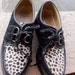 90s Black Suede Leopard Creepers 8 1/2 by KlubKidVintage on Etsy