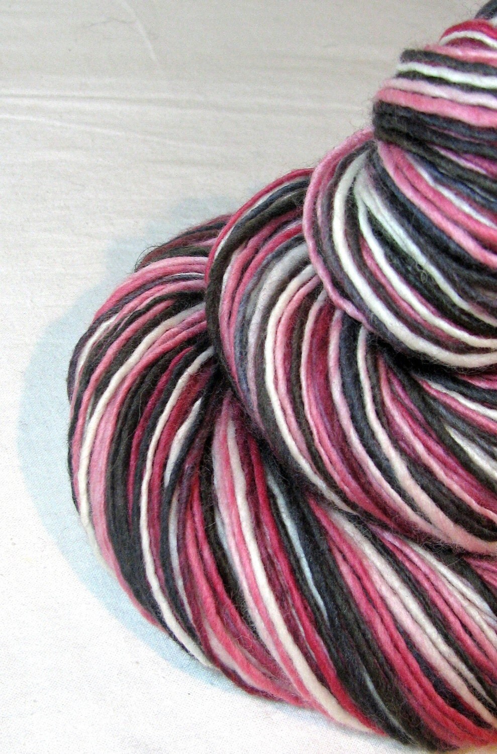 Handspun Yarn Gently Thick and Thin Worsted by SheepingBeauty