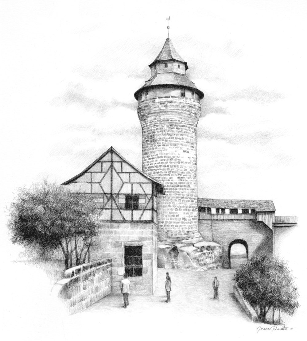 German Castle Print