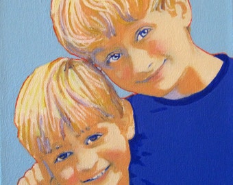 original custom portrait paintings 24 x 24
