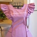 Old Fashioned Pinafore Full Apron in Pink by TheFortiesRevisited