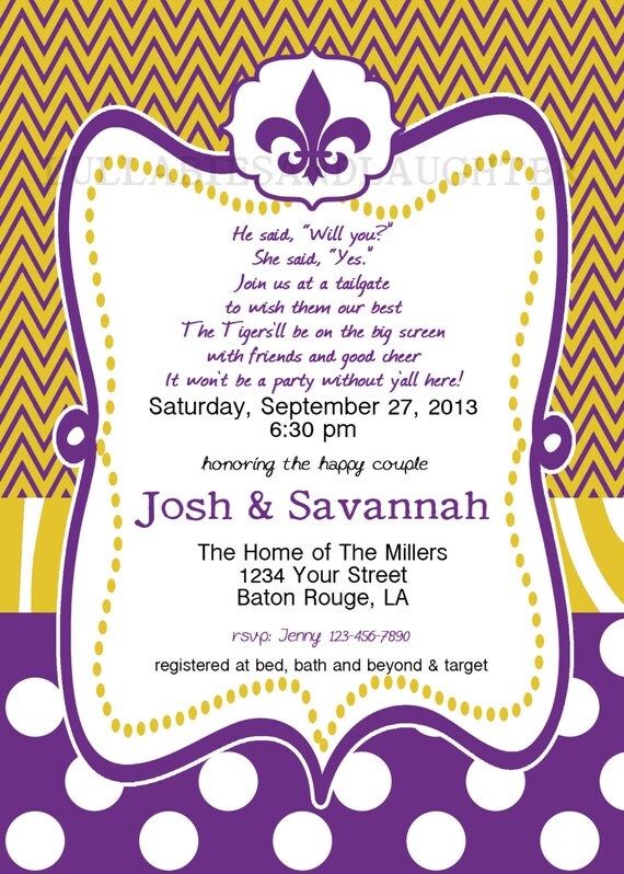 Lsu Printable Invitations
