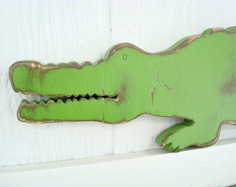 Alligator wall decor | Etsy