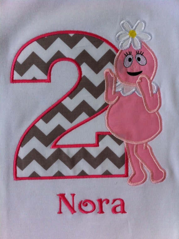 Items similar to Yo Gabba Gabba Birthday Shirt - Personalized - Toddler ...
