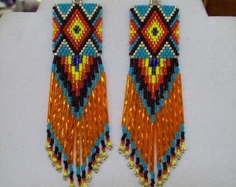 Native American Style Beaded Hummingbird by BeadedCreationsetc