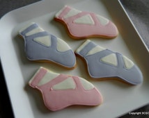 Unique ballet shoe cookies related items | Etsy