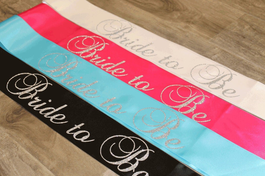 Bride to Be sash Future Mrs...Bride Bachelorette party sash