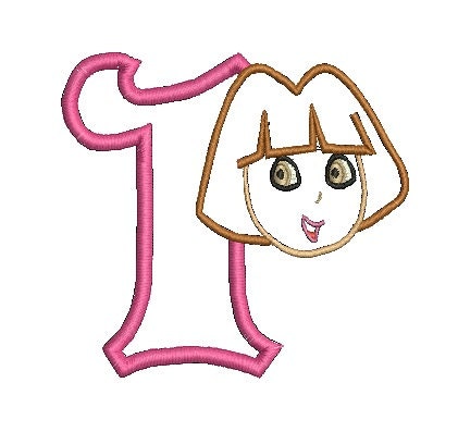 Dora Applique Embroidery Design Dora the by MyIttyBittyDesigns