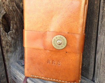 Leather Passport Holder Cover 100% HANDMADE Wallet Case Shotgun Snap ...